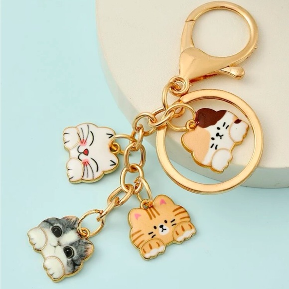 Accessories | Nwt Cat Bag Charm Key Chain | Poshmark